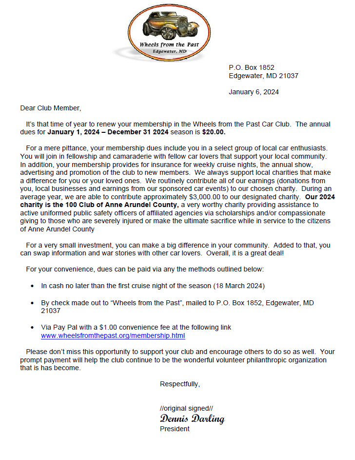 Membership and Renewal